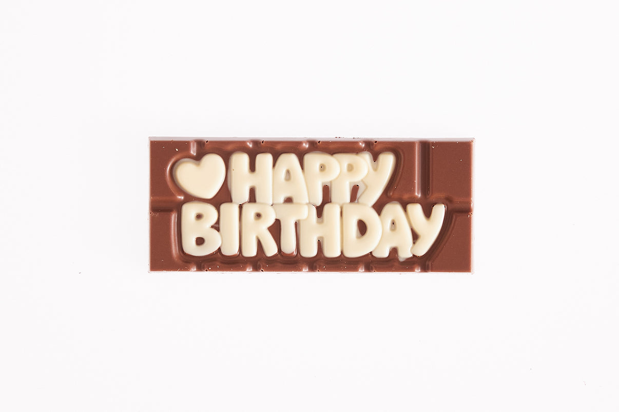 Chocolate Happy Birthday Plaque – The Margaret River Chocolate Company